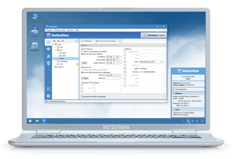 NetSetMan Pro 5 网络设置管理工具软件丨中文网站正版购买 – NetSetMan 提供了到目前为止您在 Windows中 一直 ...